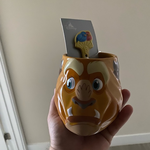 Disney | Dining | Disney Beast Mug And Spoon Set Beauty And The Beast ...